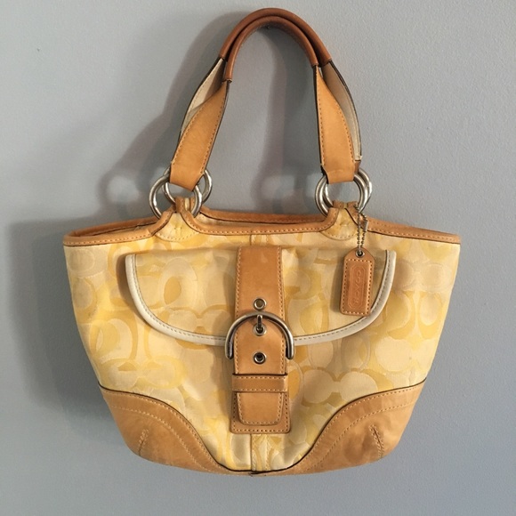 Coach | Bags | Coach Soho Optic Small Yellow Tote | Poshmark
